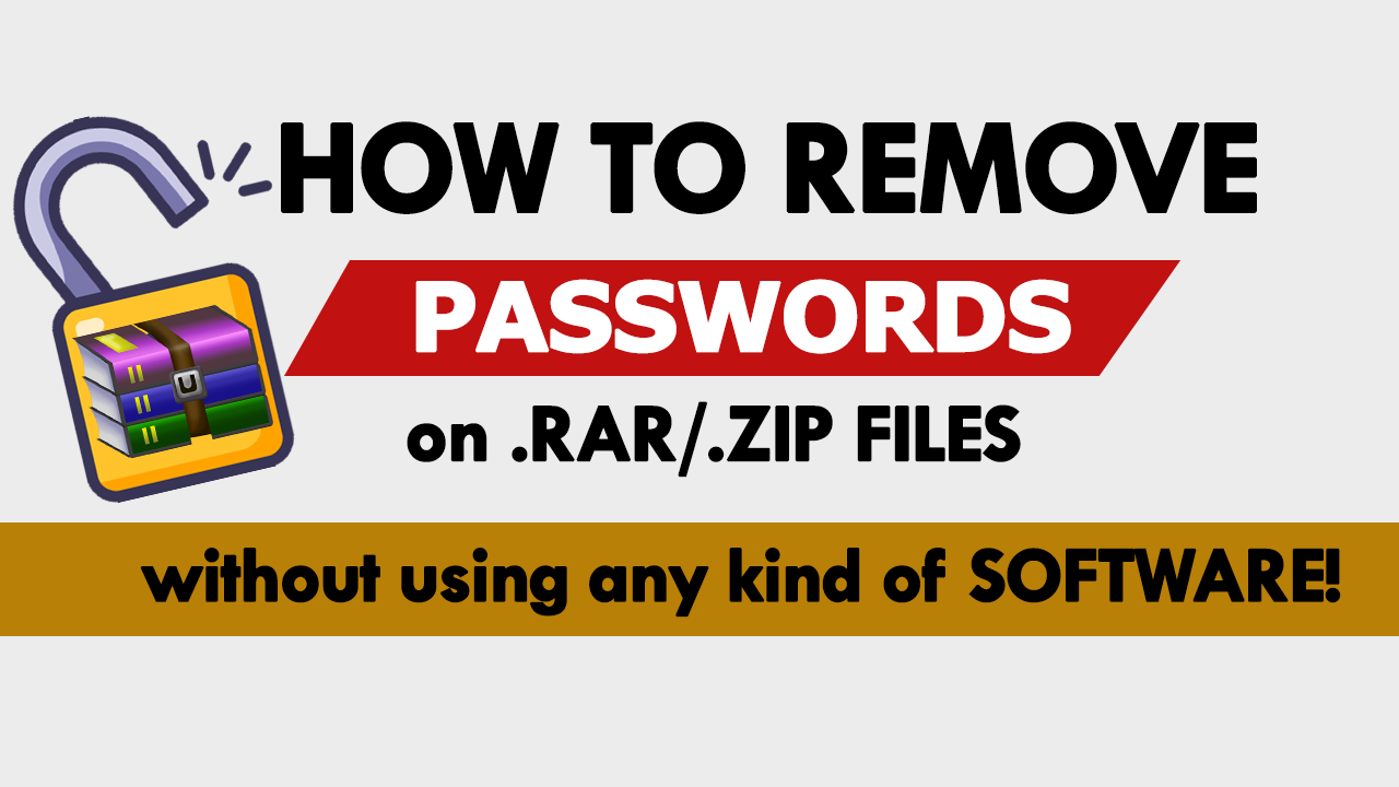 Method Easy RAR Password Unlocker NO SOFTWARE NEEDED Hacks And